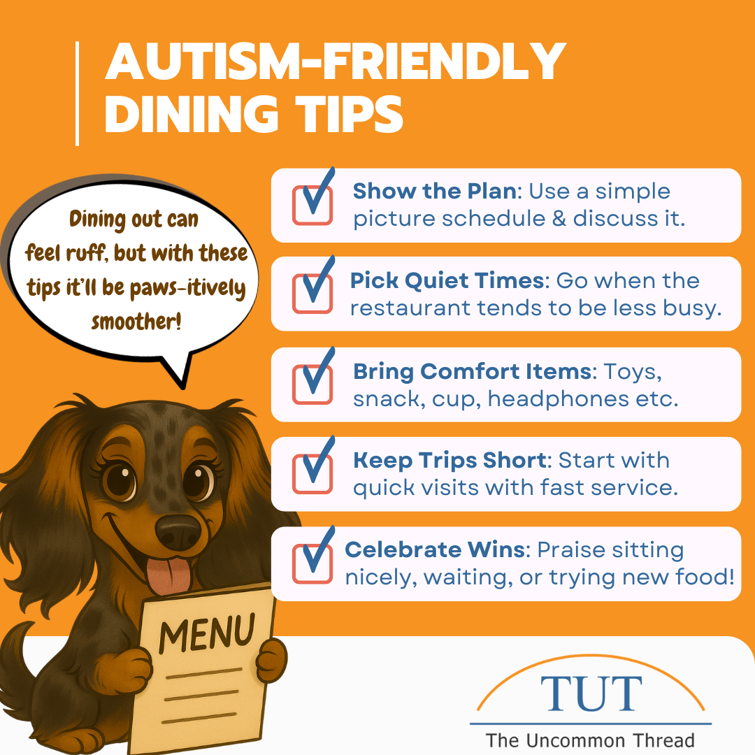 Autism-Friendly Dining Tips - The Uncommon Thread