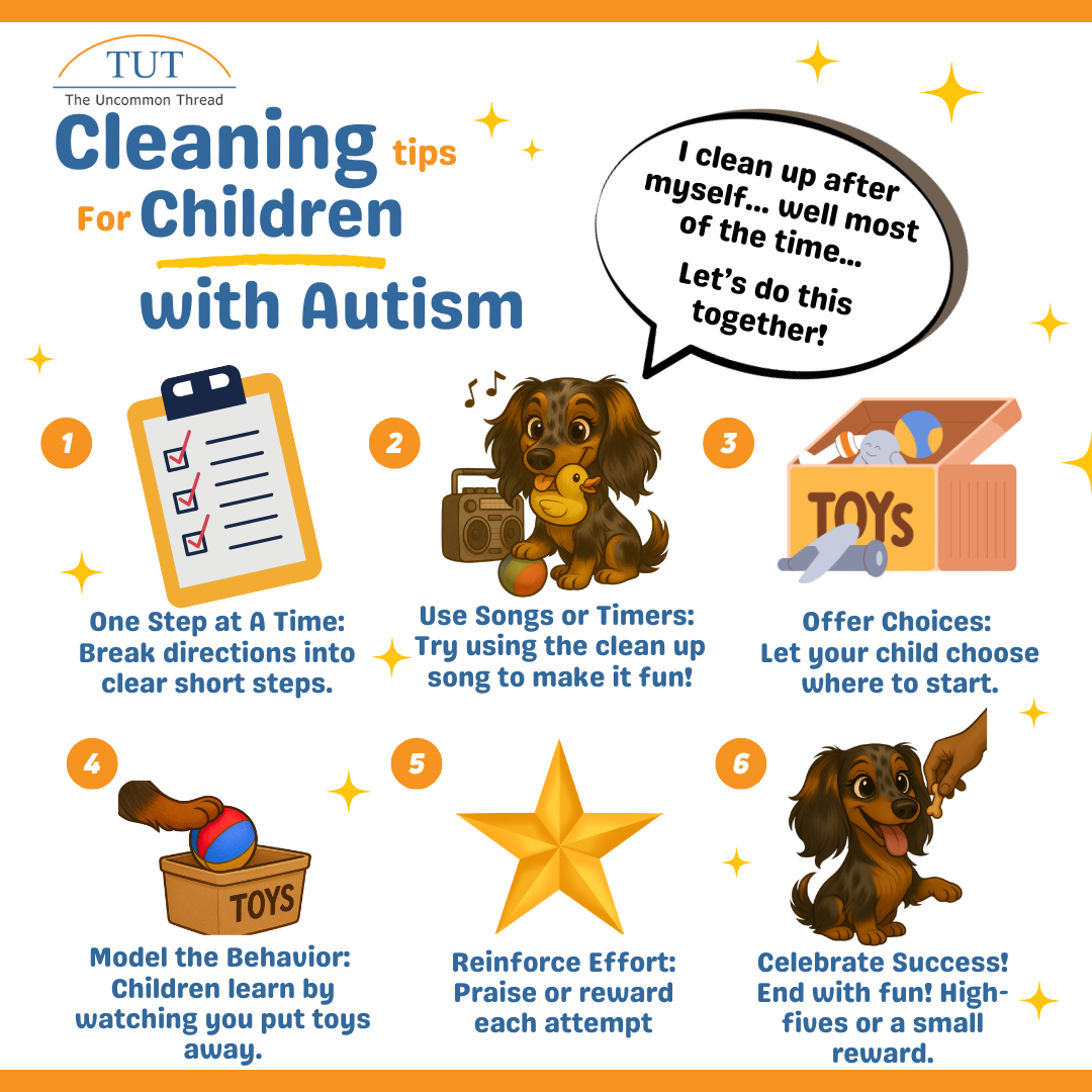 Cleaning Tips for Children with Autism - The Uncommon Thread