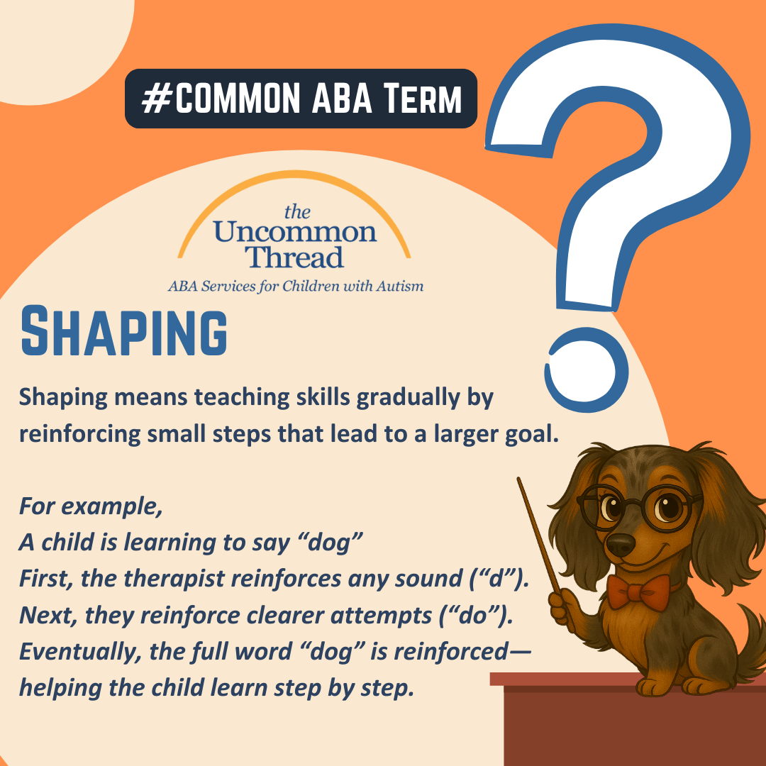 Common ABA Term - Shaping - The Uncommon Thread